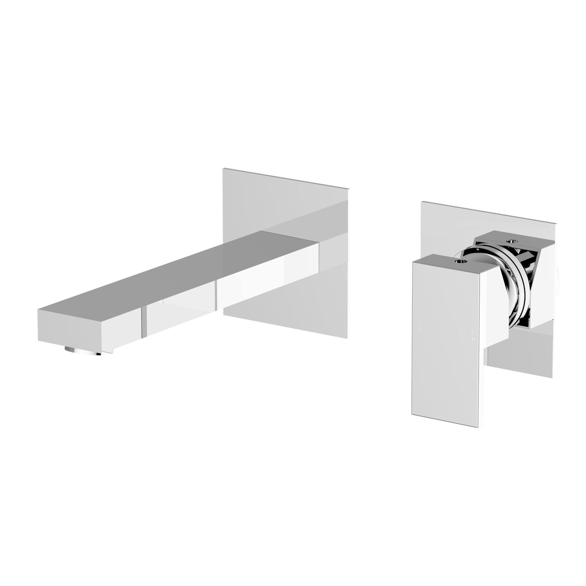 Build in wash basin mixer without pop-up waste